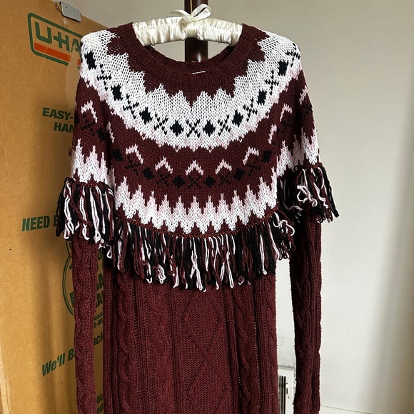 Glamorous | Sweaters | Fringe Oversized Sweater | Poshmark